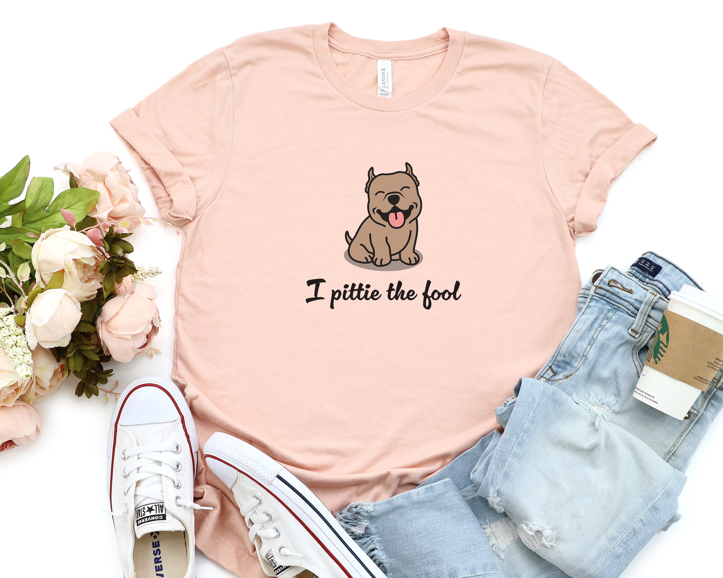 Pit Bull Terrior Shirt, Cute Pittie Shirt, Dog Shirt, Pittie T-Shirt ...