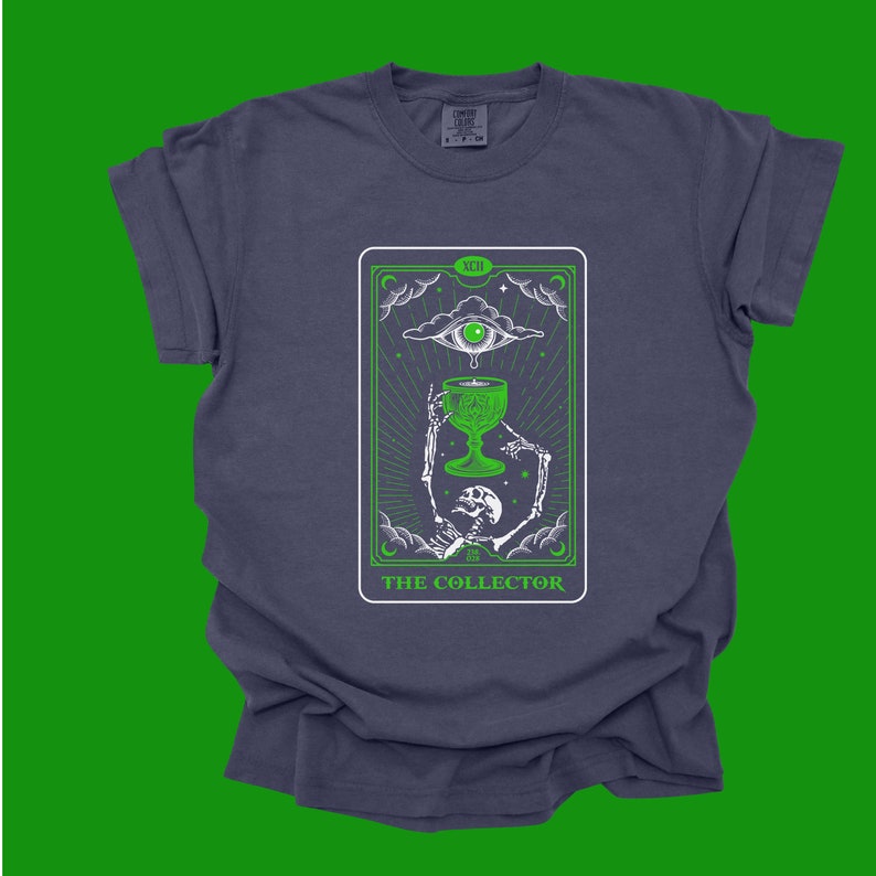 Halloween Inspired Garment Dyed Uranium Glass Tarot Card T-shirt ...