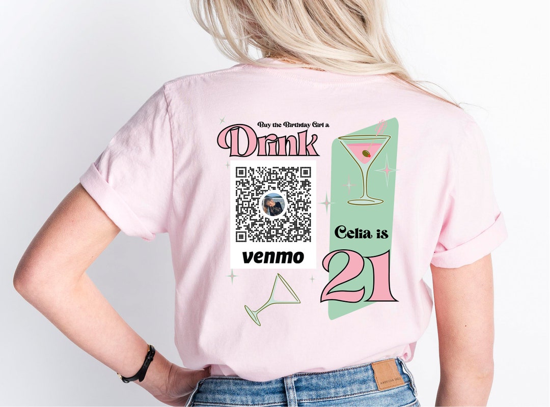 Reserved for Gillian Pink Celia is 21 Shirt - Etsy