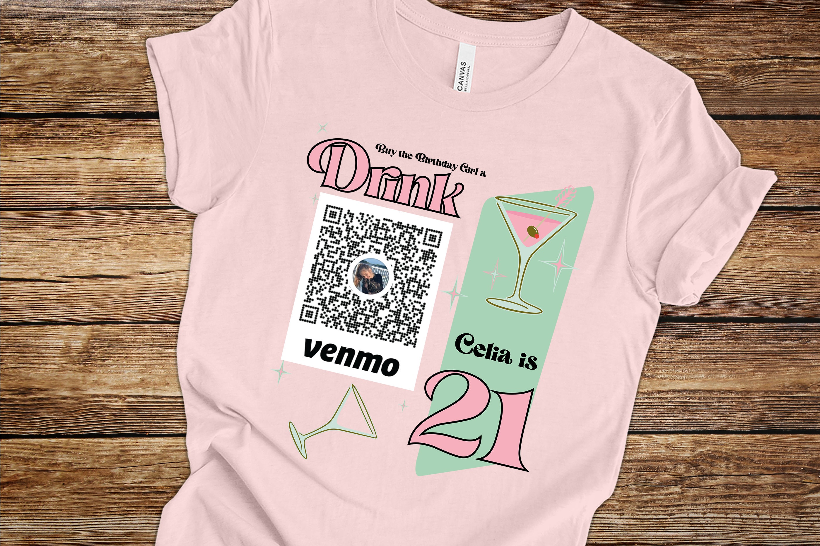It's My 21st Birthday Shirt, Birthday Girl Shirt, Venmo Me A Drink ...