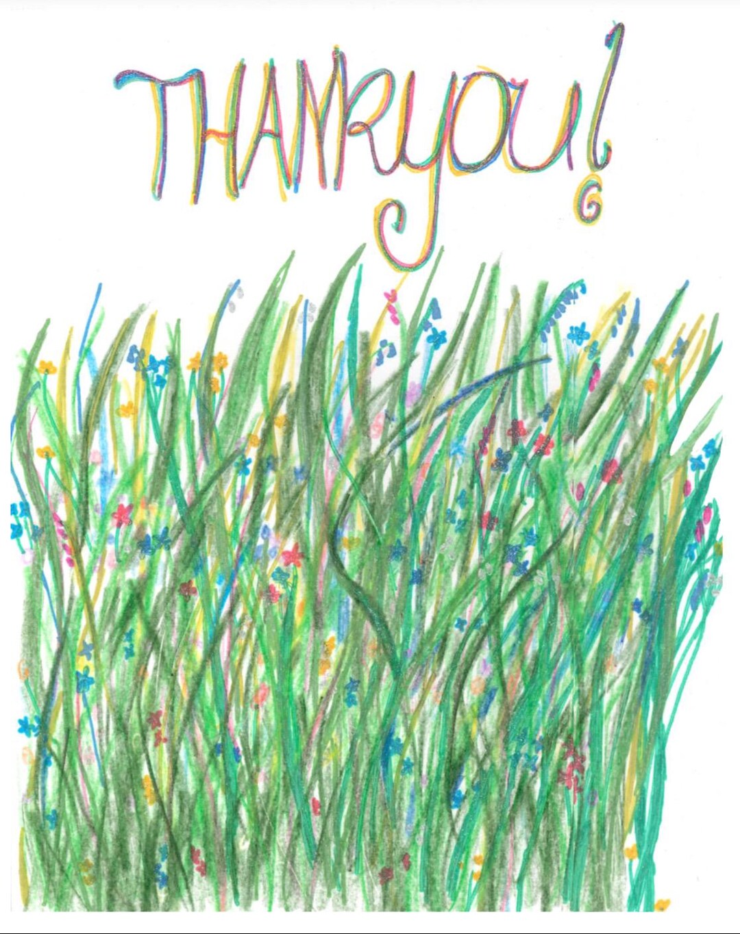 Floral Thank You Card, Patrwm Blodau Cerdyn Diolch - Etsy