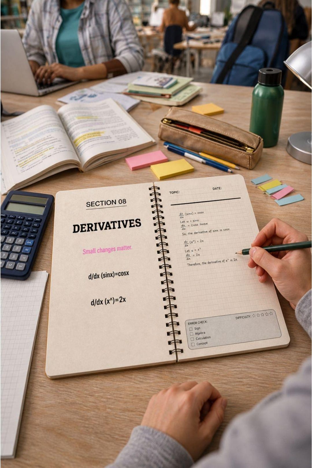 Math Notebook for Students | Step-by-step Problem Solving | Algebra ...
