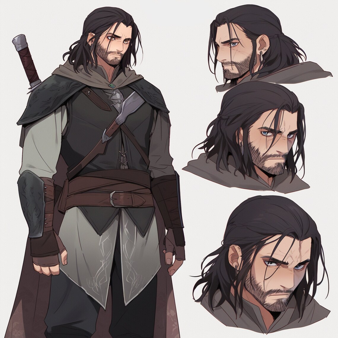 Custom Dnd Portrait Anime Styled Dnd Characters for Tabletop - Etsy UK