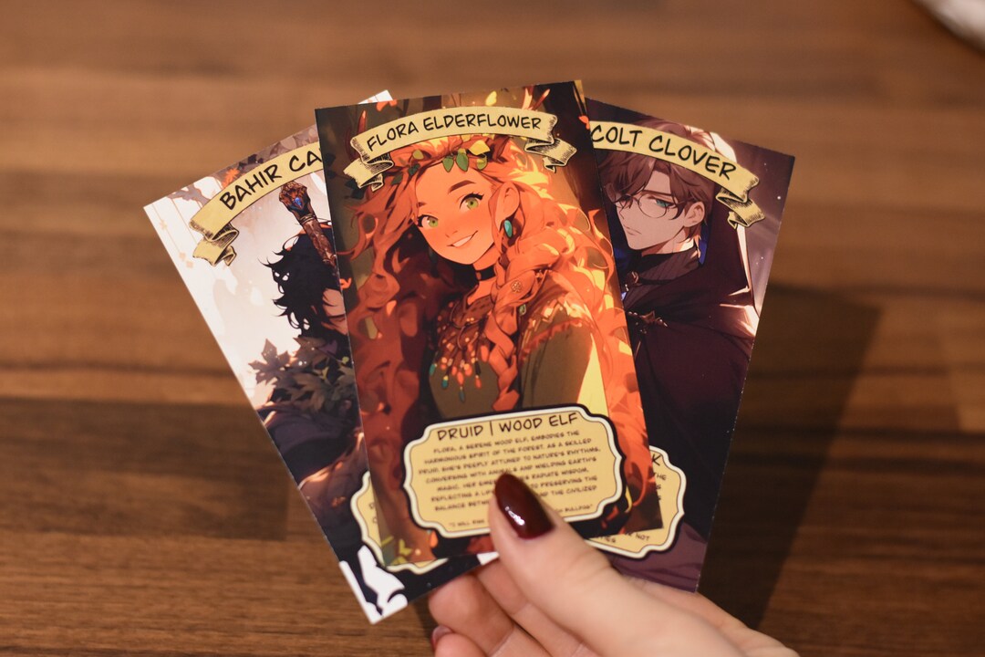 Custom Dnd Portrait Tarot Cards Commissions Open Anime Styled Dnd ...