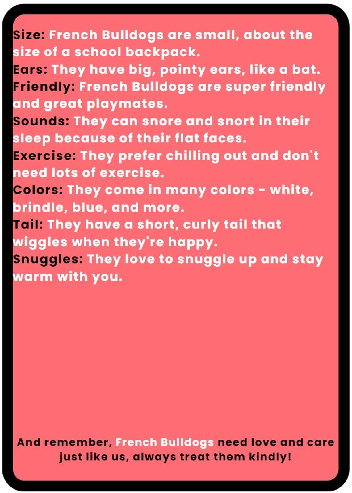 Printable PDF, Flash Cards, to Teach Kids to Learn 20 Different Dog ...