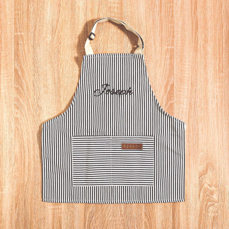 Custom Children's Personalized Name Apron, Striped Cooking With ...