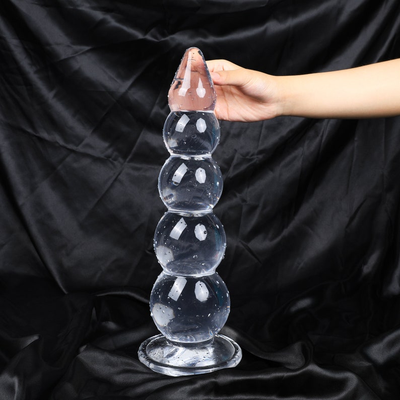 38cm14.96clear Huge Long Knotted Dildo Giant Monster Dildos Sex Toy ...