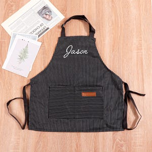 Personalized Name Apron for Children, Striped Cooking Apron With ...