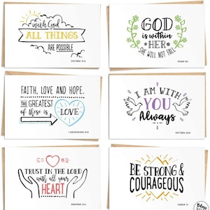 120 Greeting Card Pack - Bible Verse Christian Inspirational Messages ...