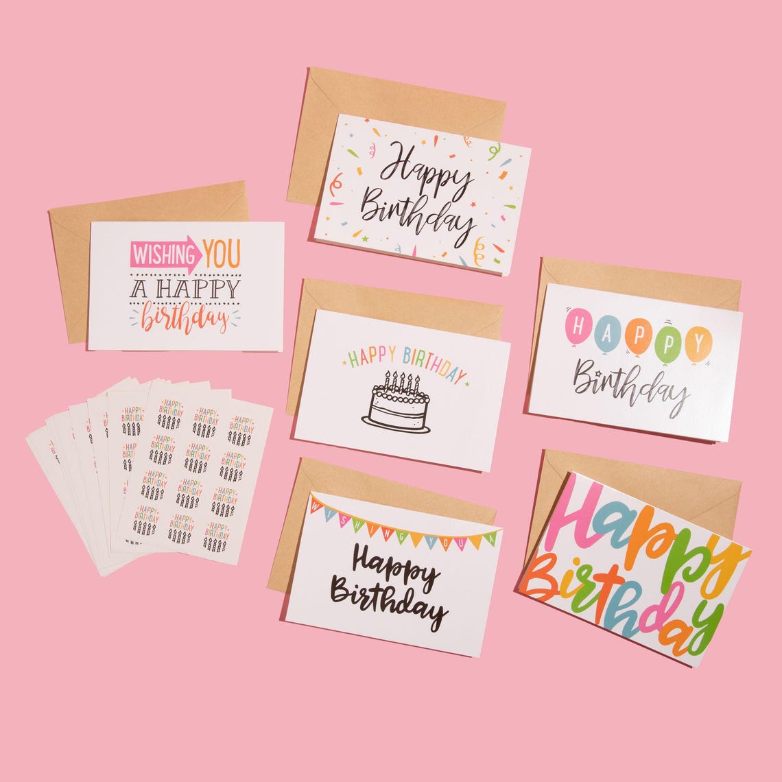 120 Pack Blank Birthday Cards, Bulk Birthday Card Pack, Greeting Cards ...