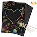 50 Pack Large 8x10 Rainbow Scratch Paper, Magic Scratch Art Paper ...