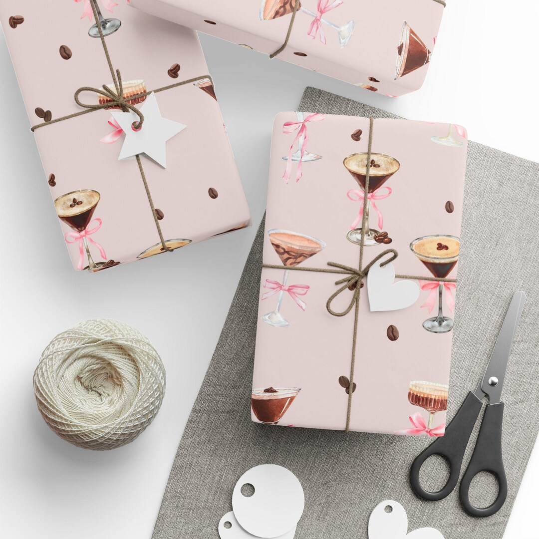 Espresso Martini Wrapping Paper,espresso Martini Gift, Espresso Martini ...