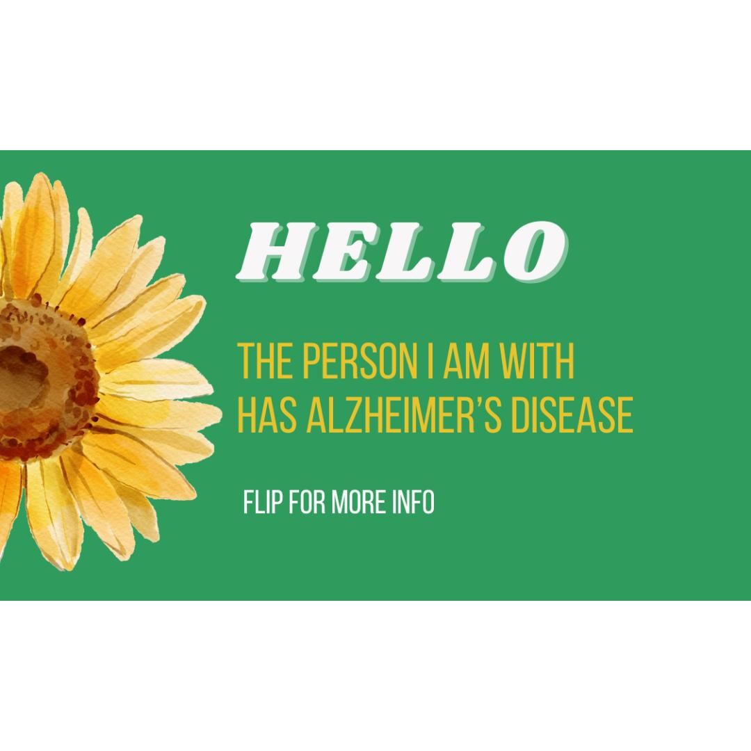 Courtesy Cards for Alzheimer's Disease and Dementia: Sunflower Dream - Etsy
