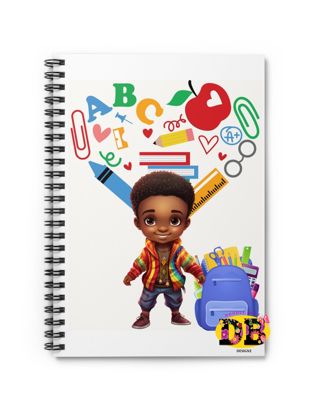 Alphabet Heart Notebook Cover Sublimation Design Covers - Etsy