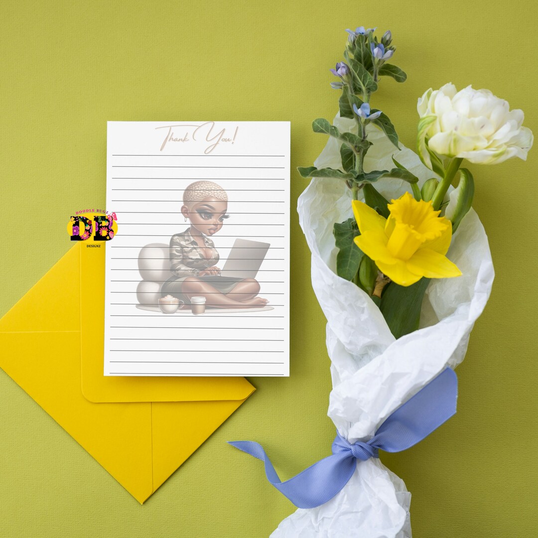 Printable Note Cards, 4x6 Digital Download Note Cards, Instant Download ...