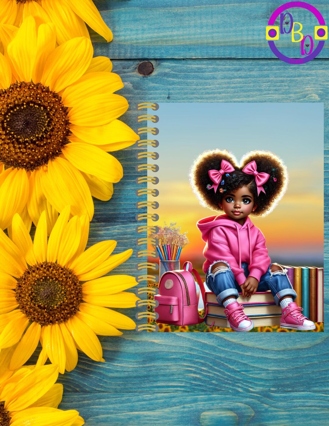 School Girl Journal/notebook Cover Sublimation Design Journal Covers - Etsy