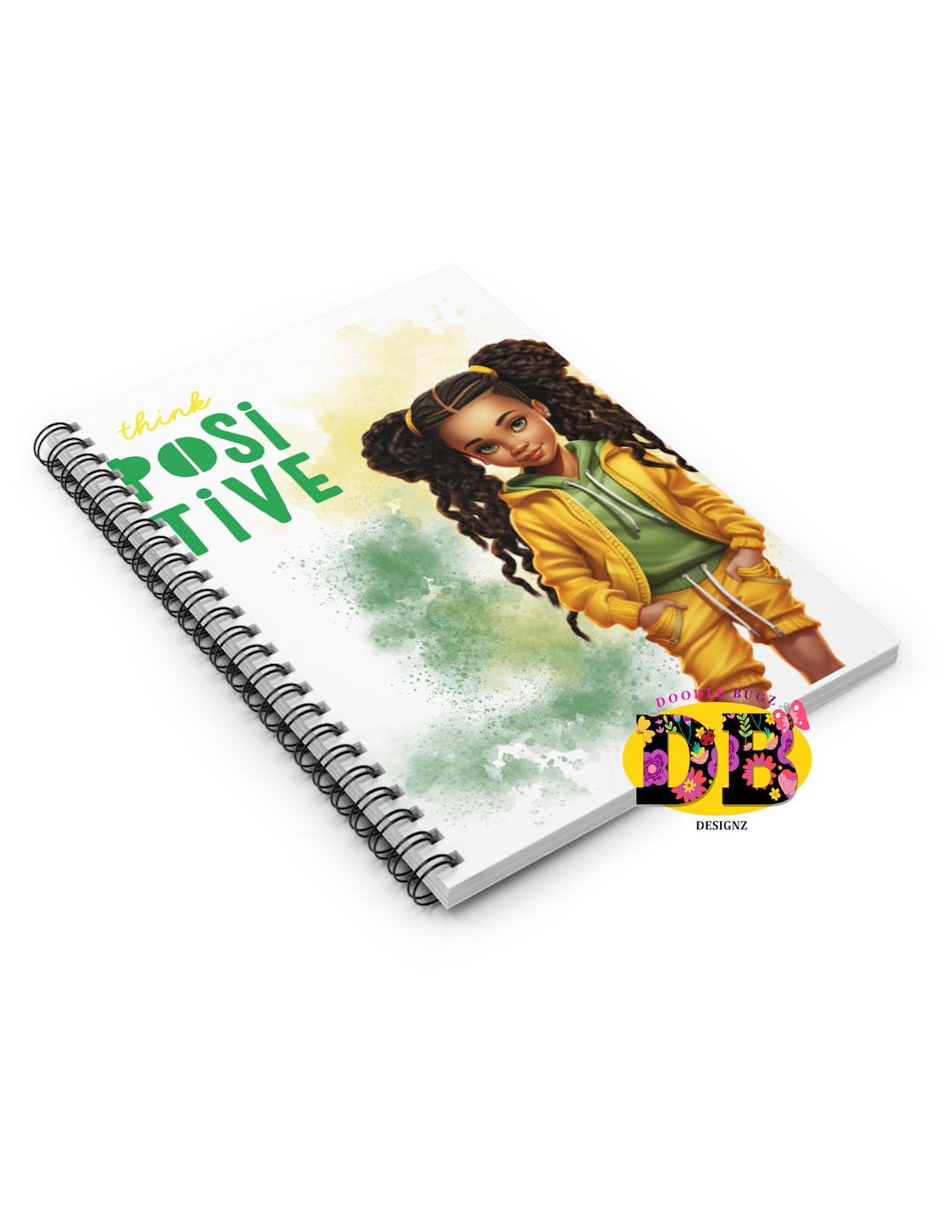 Think Positive Notebook Cover Sublimation Design Covers Small Business ...