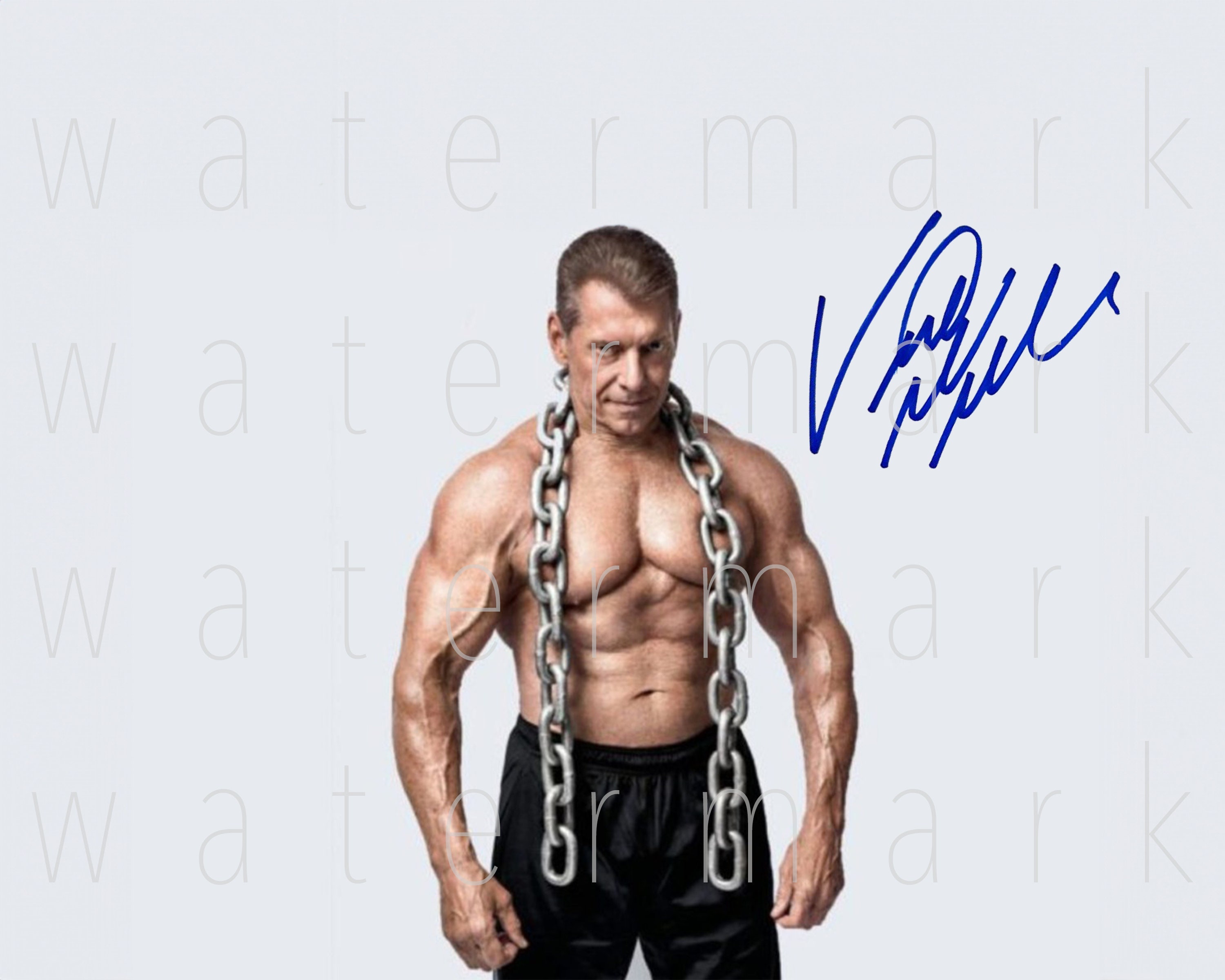 Vince Mcmahon Signed 8x10 Rp Photo Autograph - Etsy