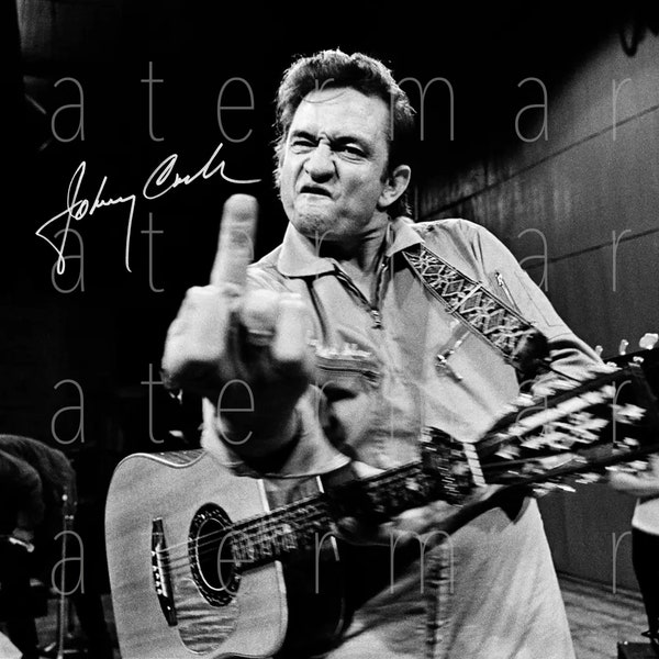 Johnny Cash Autograph - Etsy