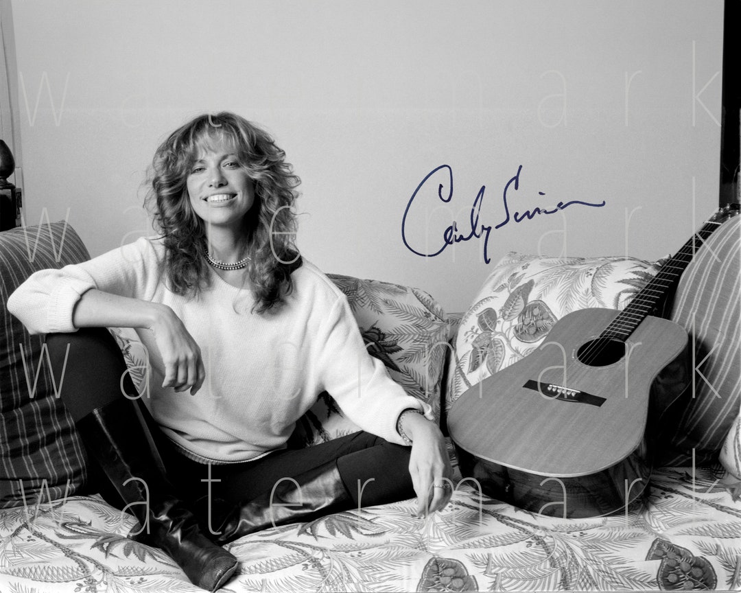 Carly Simon Sexy Signed 8x10 Rp Photo Autograph - Etsy