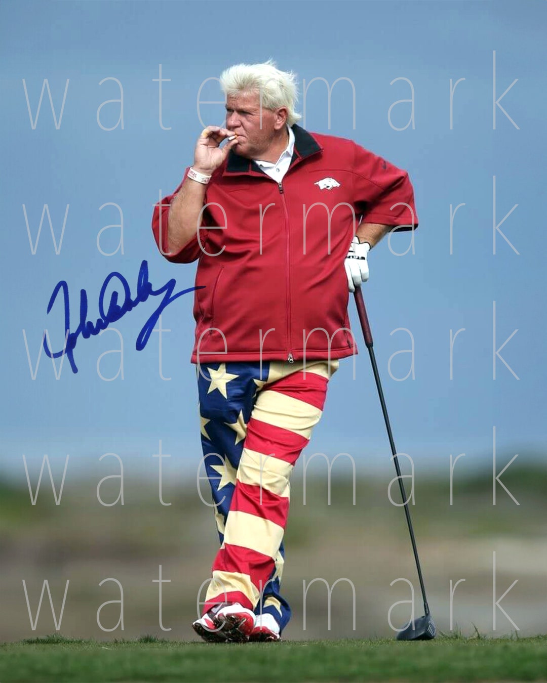 John Daly Signed Smoking Golf 8x10 Rp Photo Autograph Photograph Poster ...