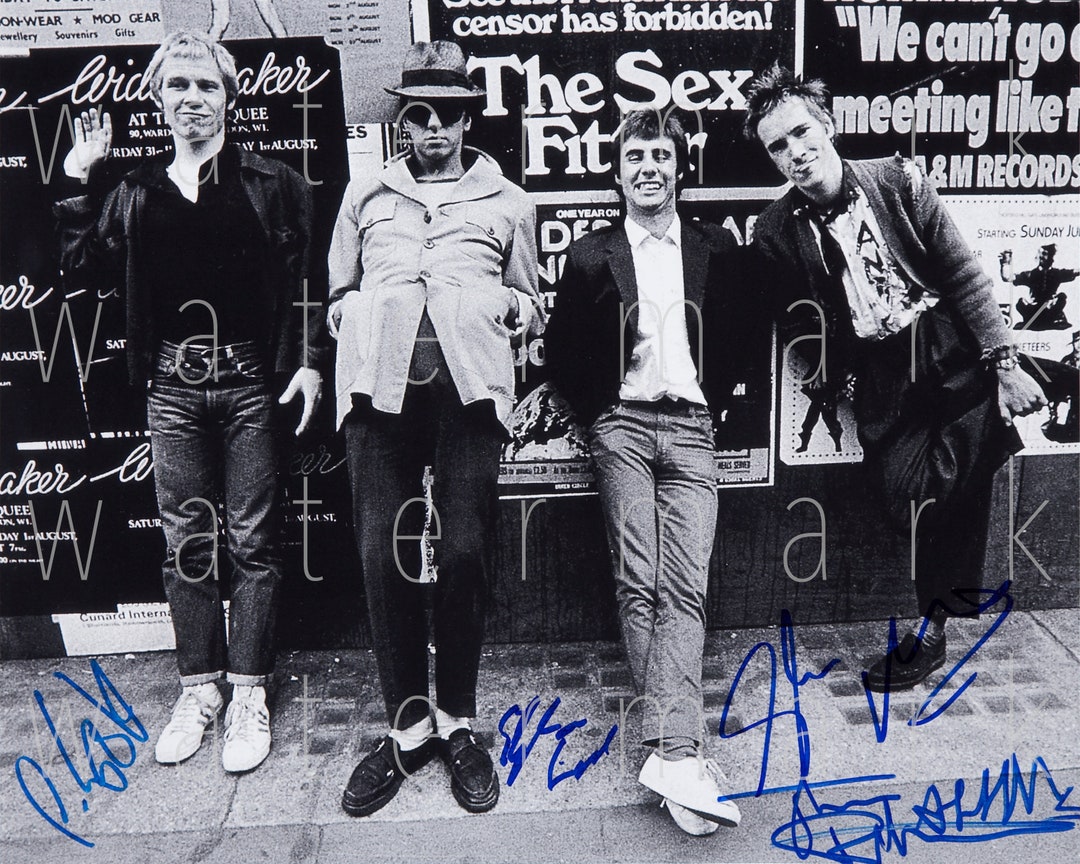 Sex Pistols Signed 8x10 Rp Photo Autograph Etsy