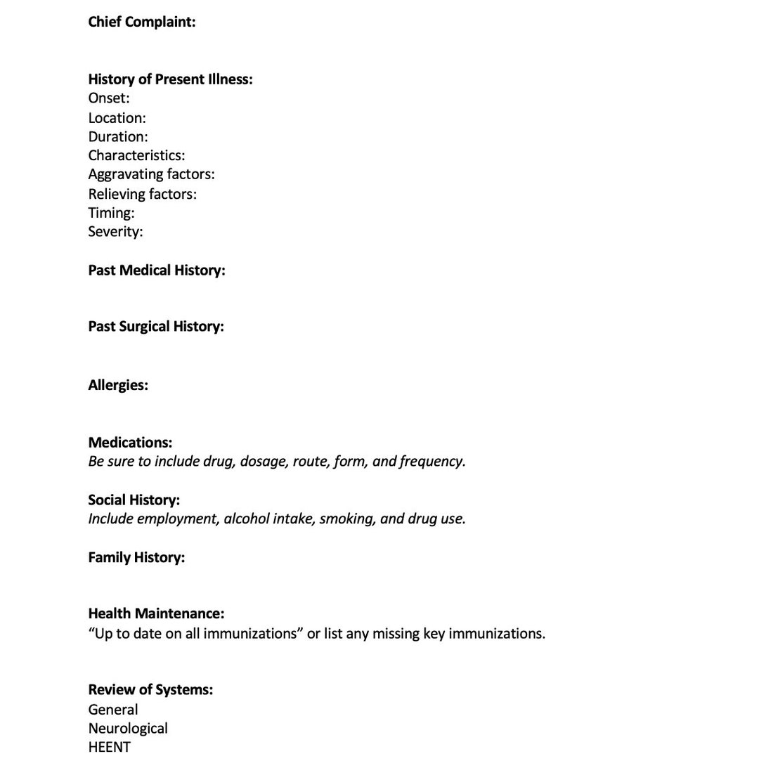 SOAP Note Template - Etsy