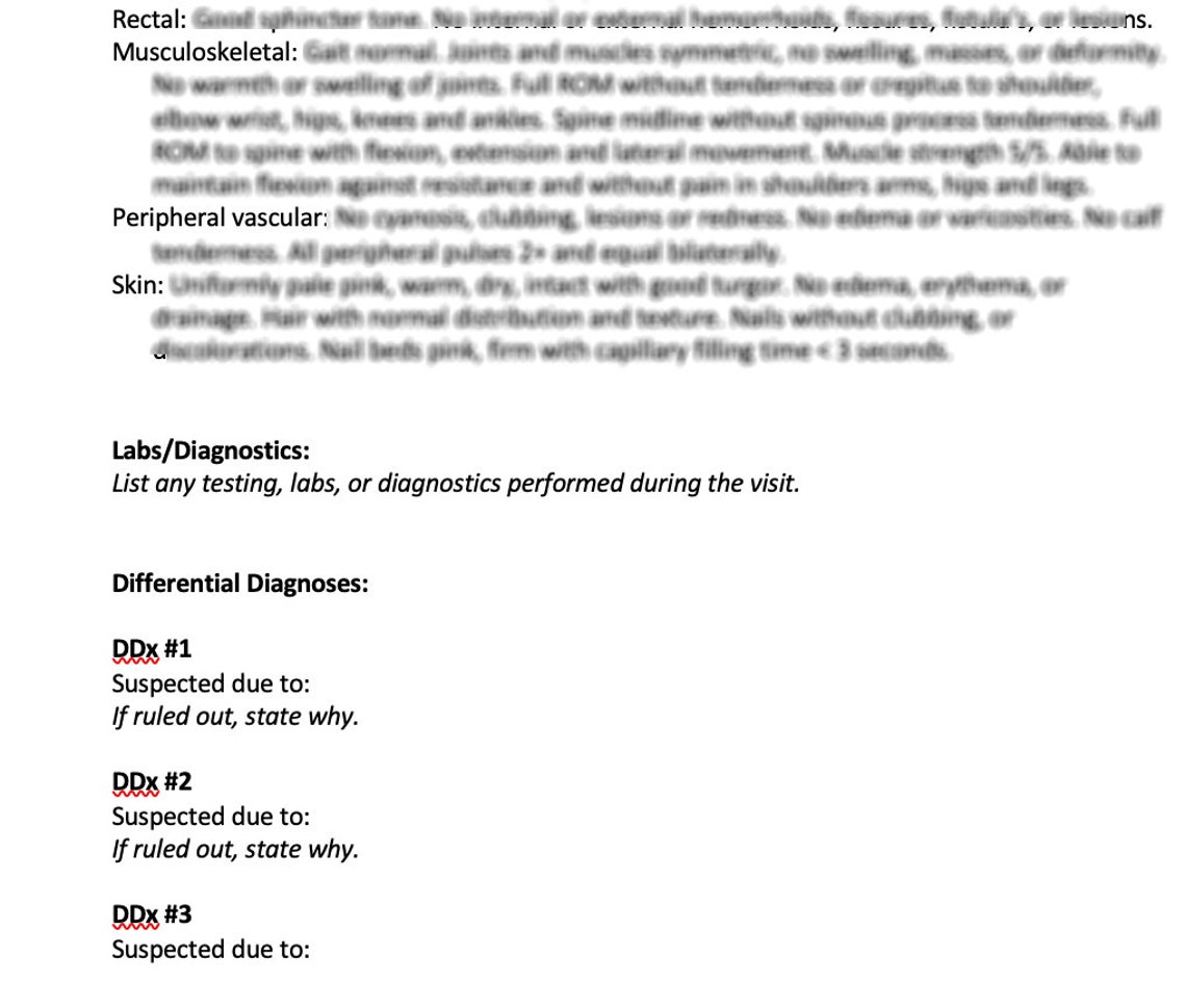 SOAP Note Template - Etsy