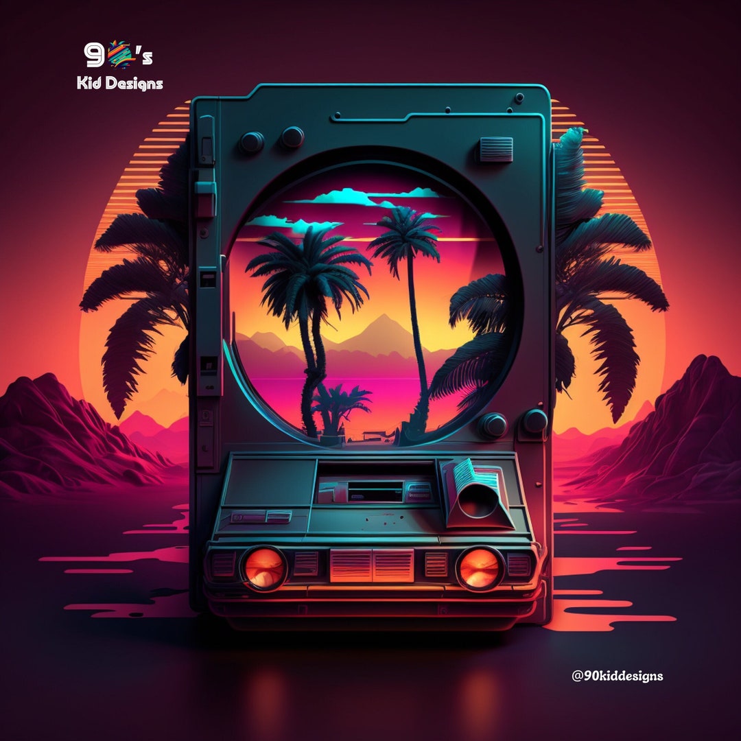 Go Back in Time With Our Retro 80's Printable Art! Perfect for Wall ...