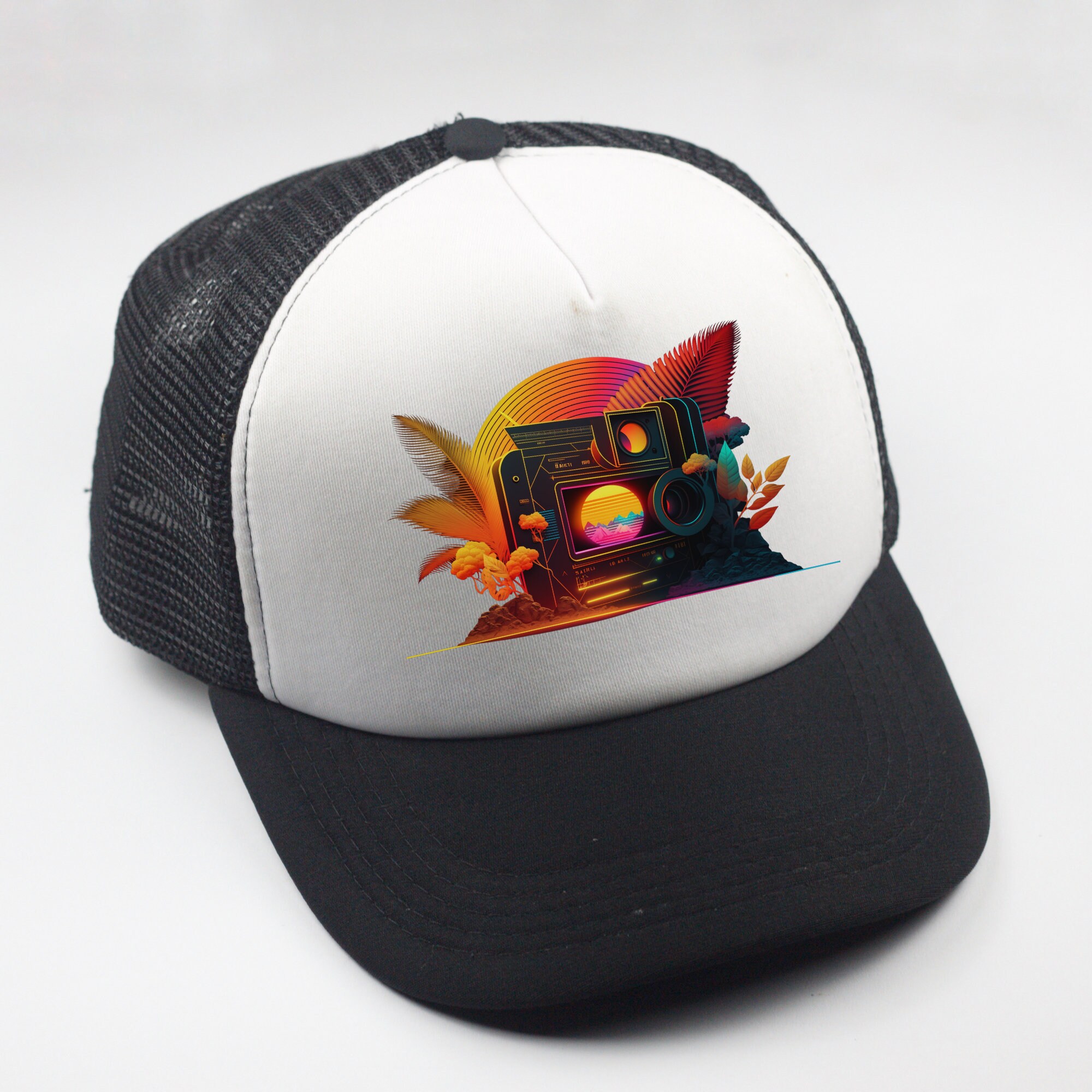 80s Creative Retro Design Digital Art - Transparent Background, Ready ...