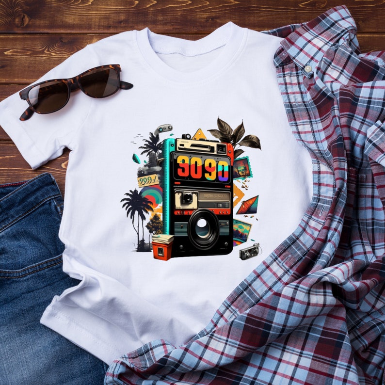 80s & 90s Retro Design Bundle Transparent Background, Ready to Print ...