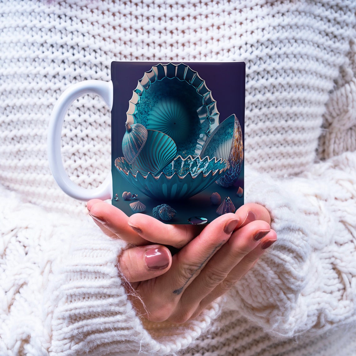 Seashells Art 1, Digital Art Print, Printable JPG PNG SVG, Transparent ...