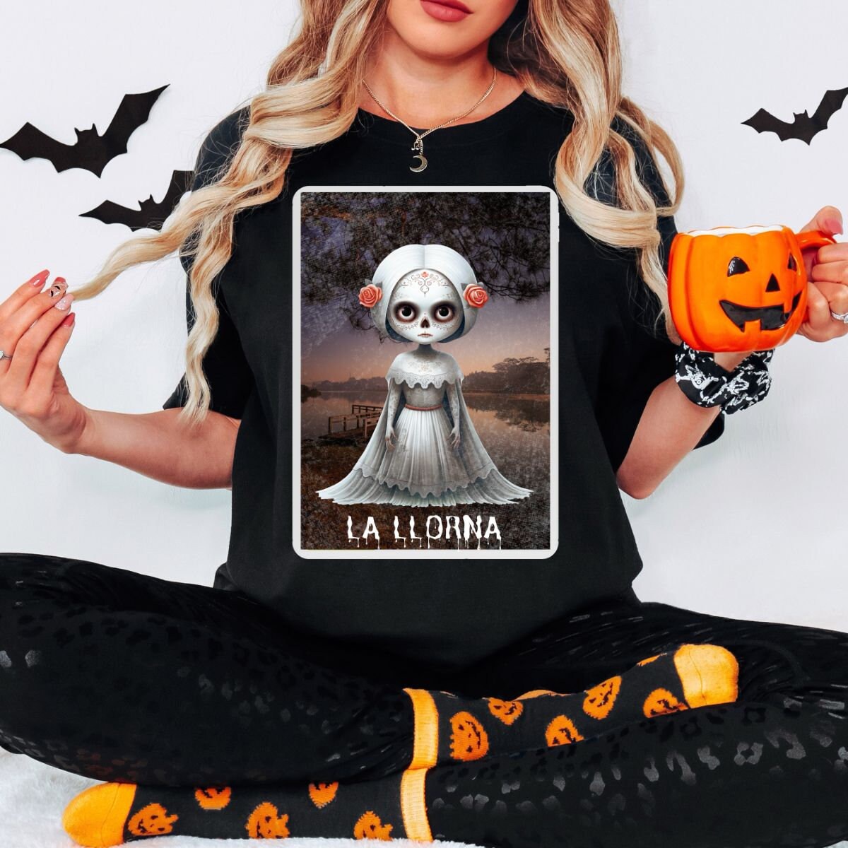 Halloween La Llorona Shirt Spanish Loteria Card Spooky Season Tshirt ...