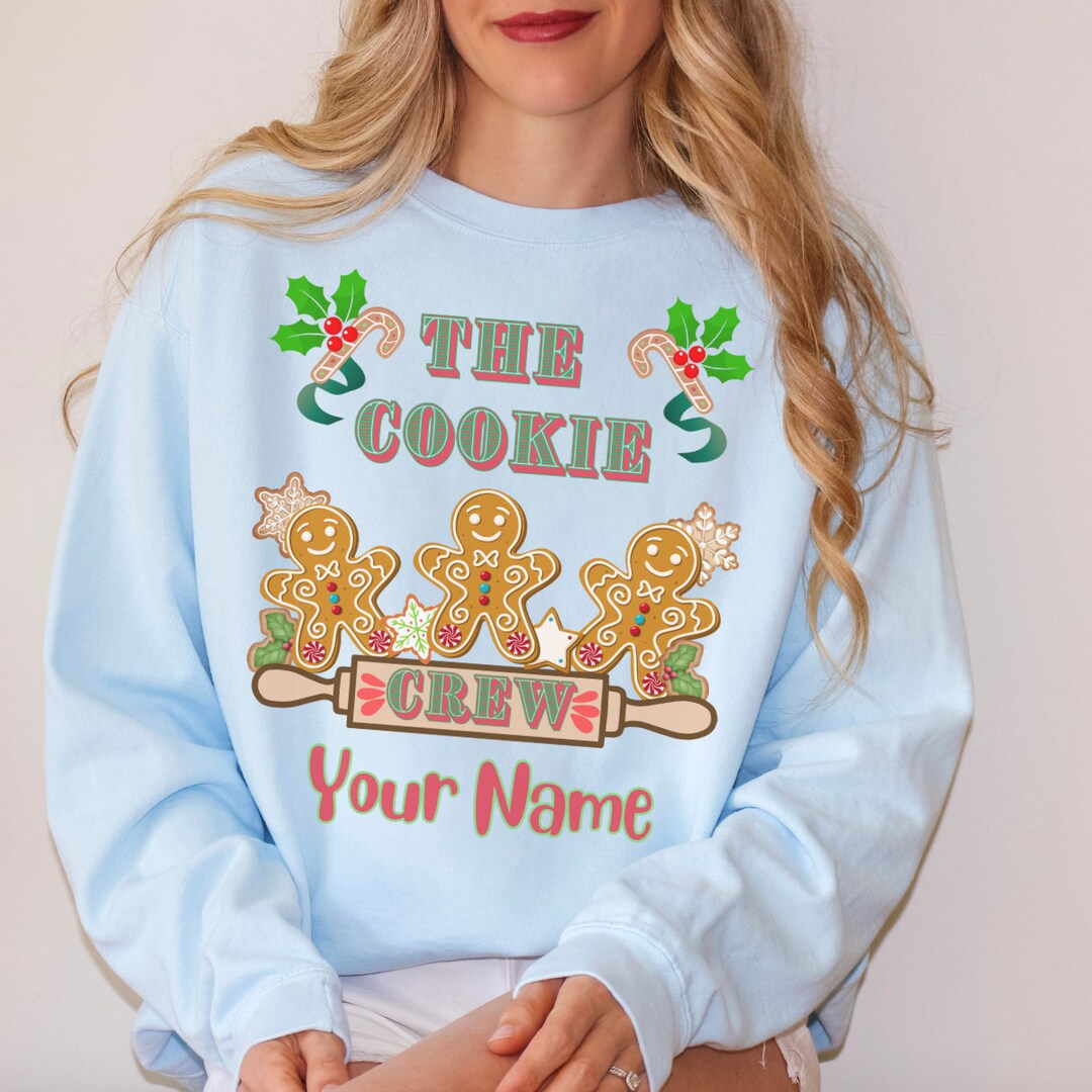 Cookie Crew Comfort Colors Sweatshirt, Family Cookie Baking Shirt ...