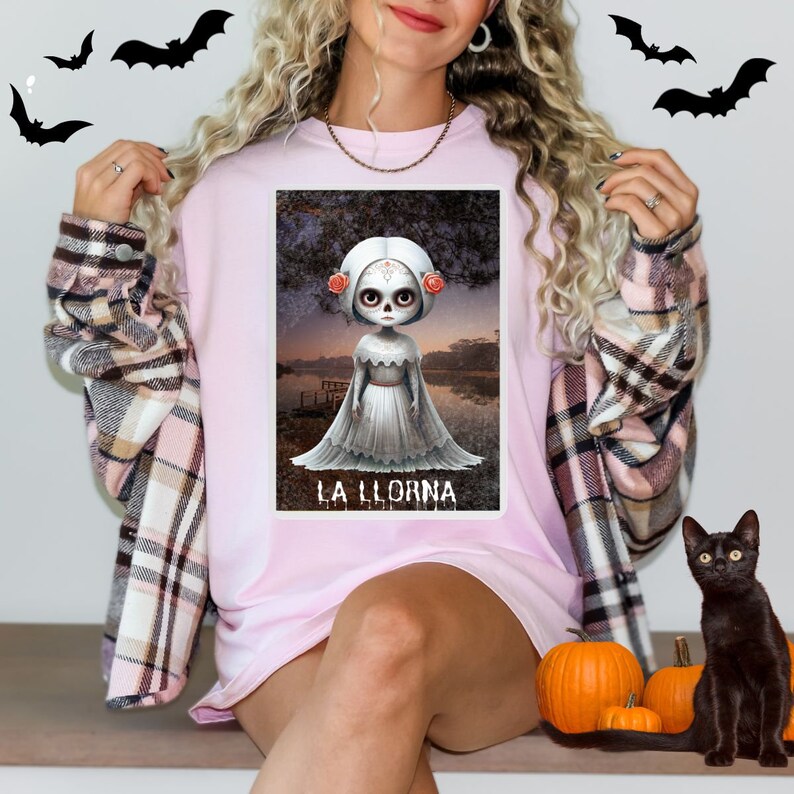 Halloween La Llorona Shirt Spanish Loteria Card Spooky Season Tshirt ...