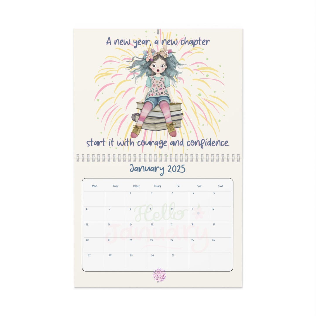 Presley 2025 Wall Calendar for Teens Girl Planner Empowering Gift for ...