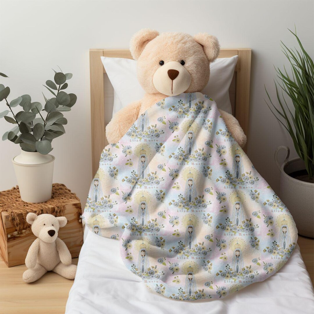 Our Lady of Fatima Baby Blanket: Catholic Baptism Gift - Etsy