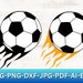 Soccer Ball With Flame SVG | Soccer Ball SVG | Soccer Ball SVG for ...