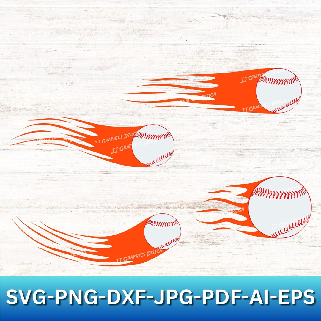 Baseball Flame SVG | Baseball Flames | Baseball With Flames | Flaming ...