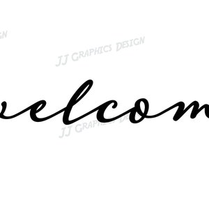 Welcome Script Clip Art - DIGITAL DOWNLOAD | Welcome Font | 4 Welcome ...