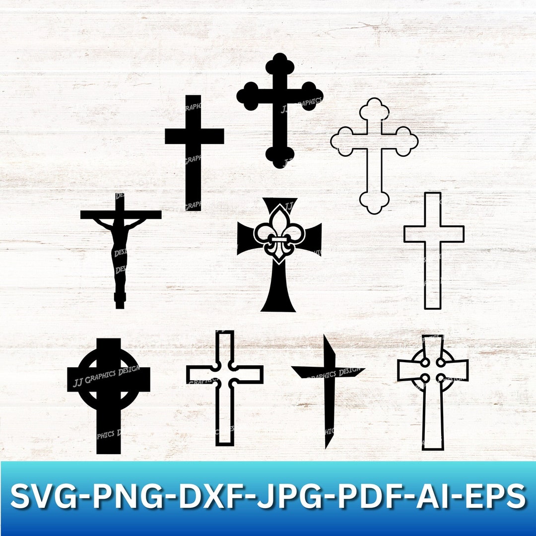 Cross Bundle SVG | Cross SVG | Christian Cross Svg | 300 Dpi ...