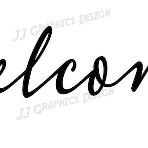 Welcome Script Clip Art - DIGITAL DOWNLOAD | Welcome Font | 4 Welcome ...