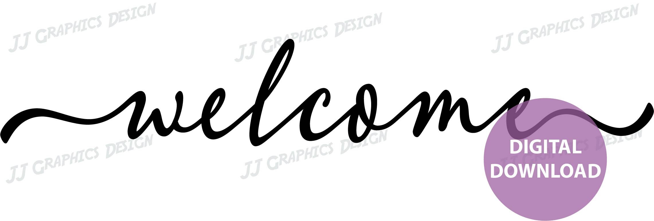 Welcome Script Clip Art - DIGITAL DOWNLOAD | Welcome Font | 4 Welcome ...