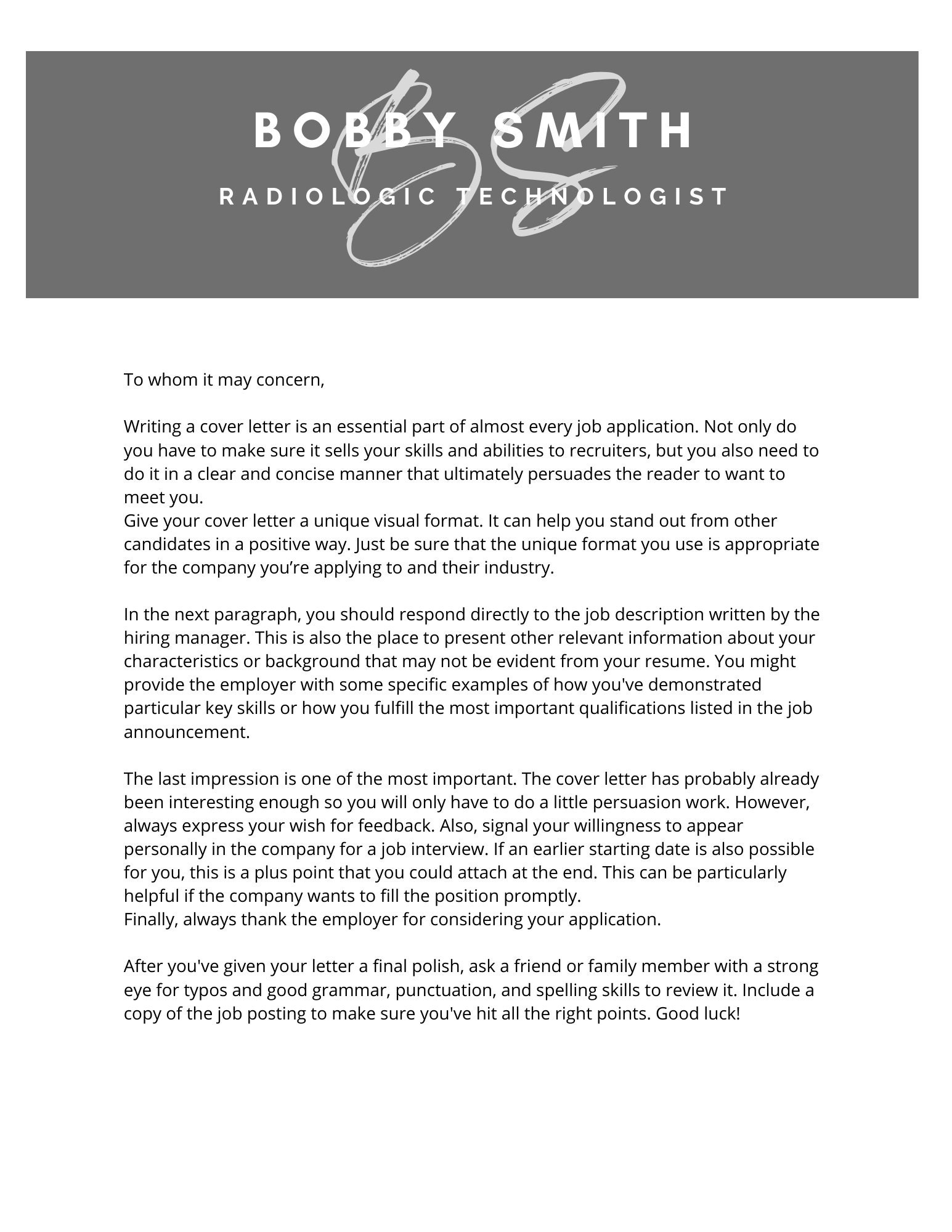 Resume Template Editable Resume and Cover Letter Editable Resume ...