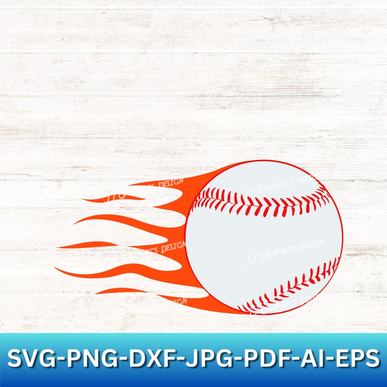Baseball Flame SVG | Baseball Flames | Baseball With Flames | Flaming ...