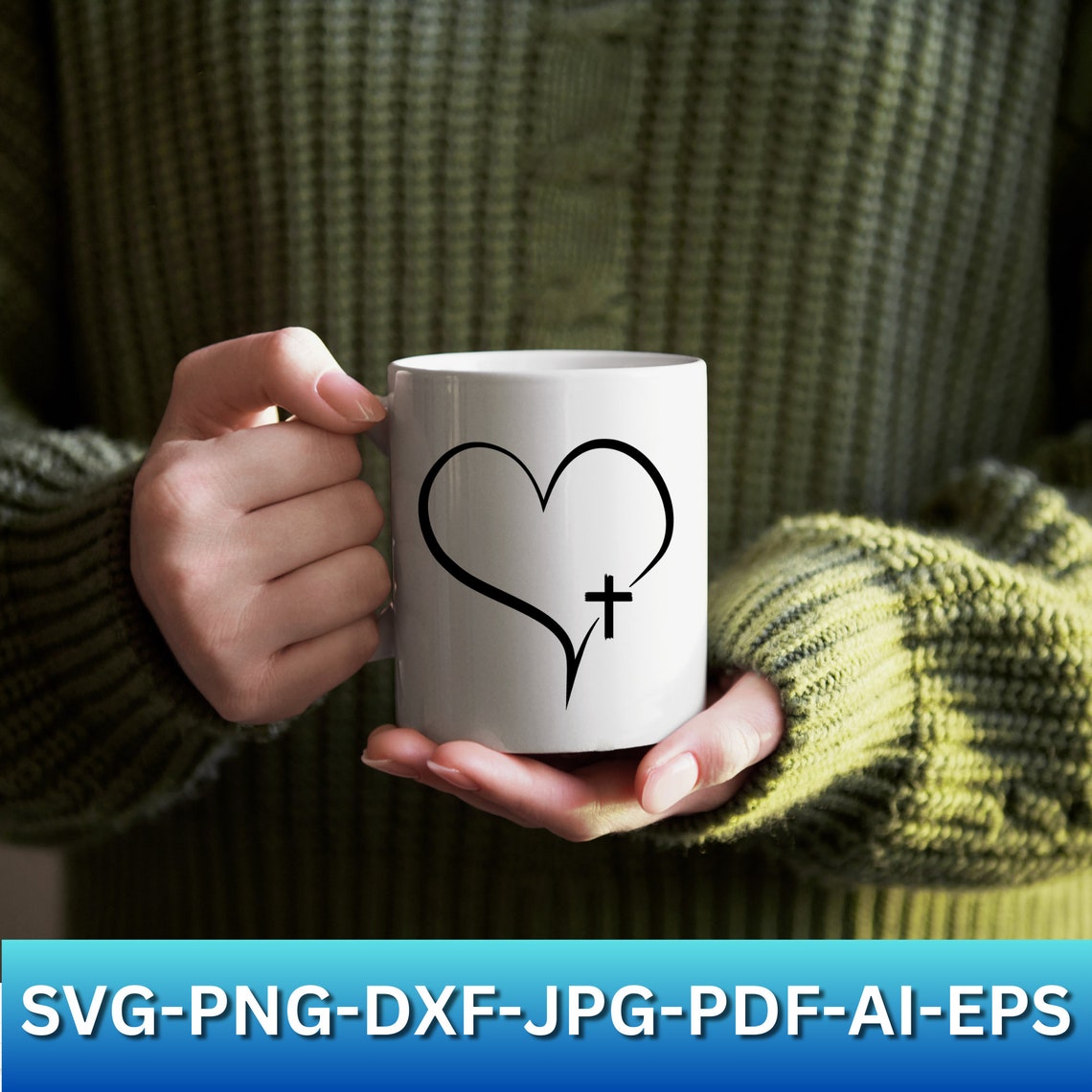 Heart SVG | Christian Heart SVG | Religious Heart Clip Art | Heart With ...