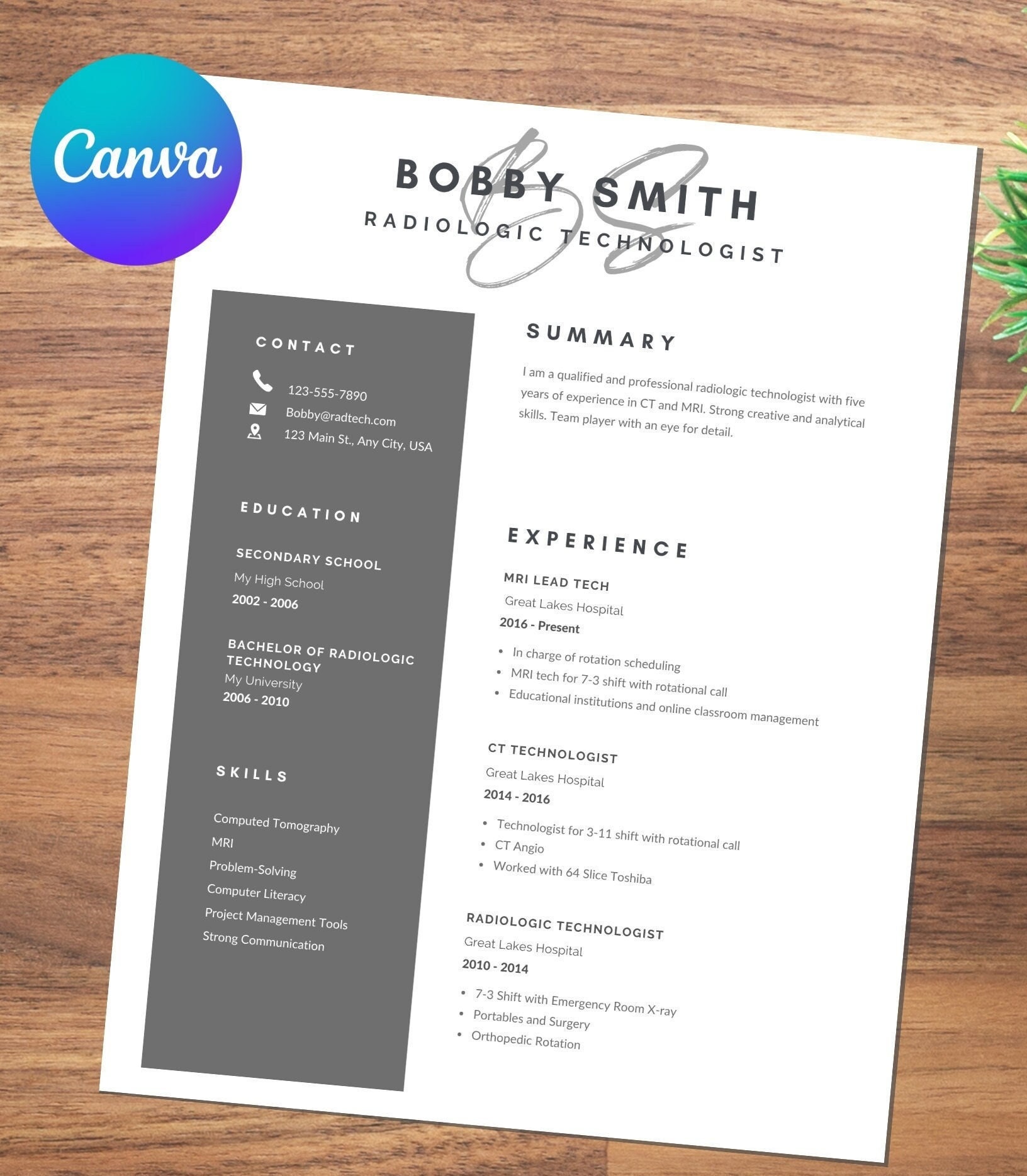 Resume Template Editable Resume and Cover Letter Editable Resume ...