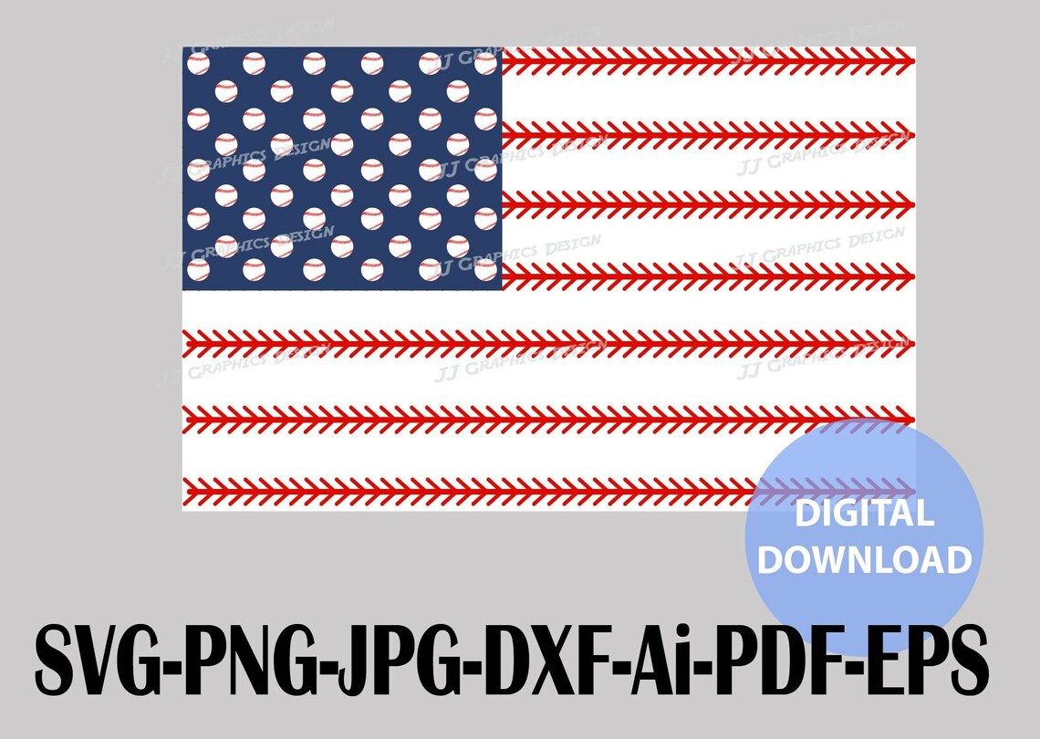 Baseball American Flag SVG | Baseball Flag | American Baseball Flag ...