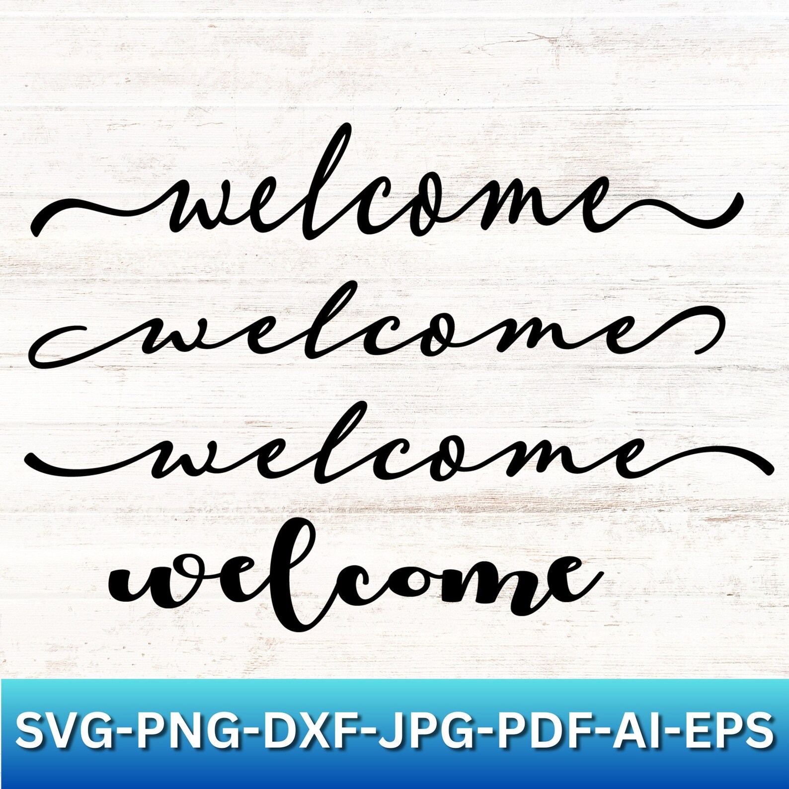 Welcome Script Clip Art - DIGITAL DOWNLOAD | Welcome Font | 4 Welcome ...