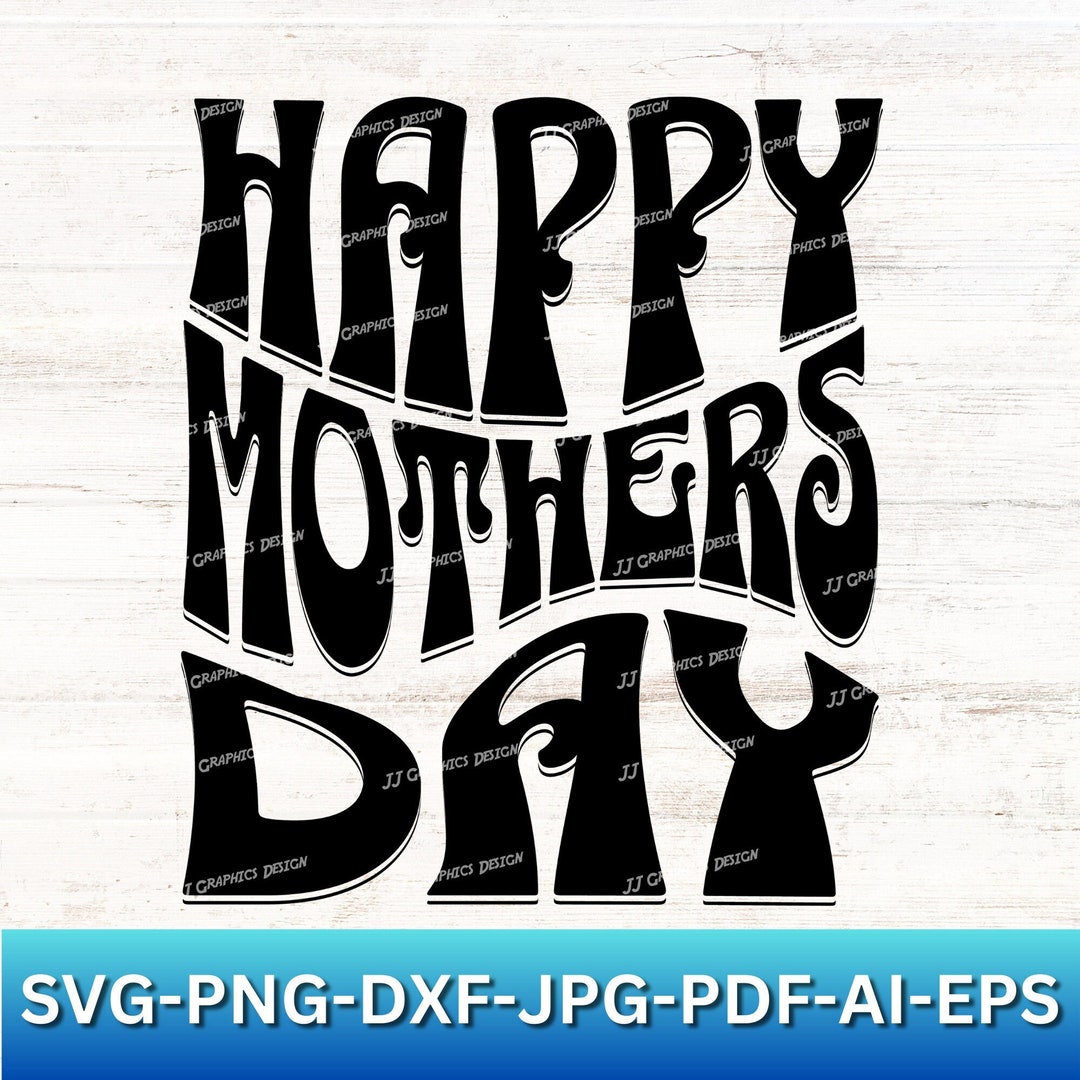 Happy Mothers Day Silhouette SVG | Happy Mothers Day Cut File | Happy ...